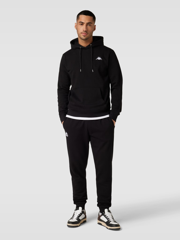 Kappa Sweatpants mit Label-Stitching Modell 'ZLOAN' (black) online kaufen