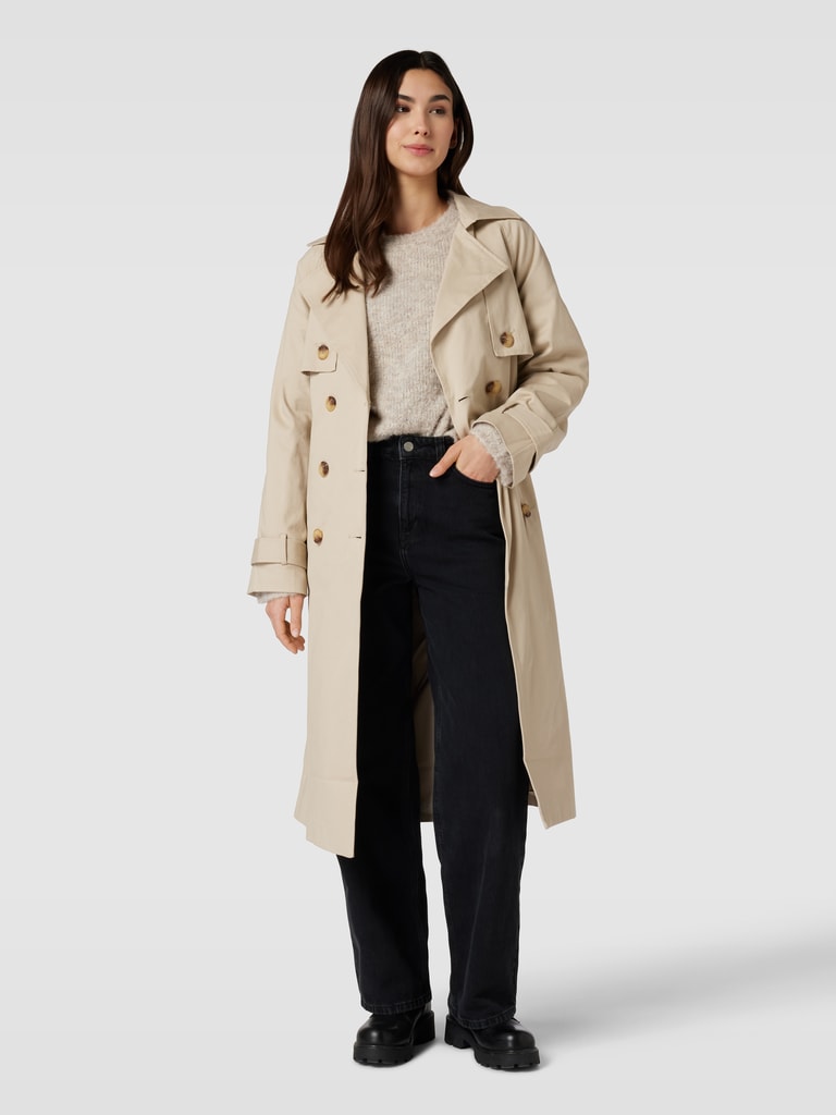 YAS Trenchcoat mit Taillengürtel Modell 'TERONIMO' (beige) online kaufen