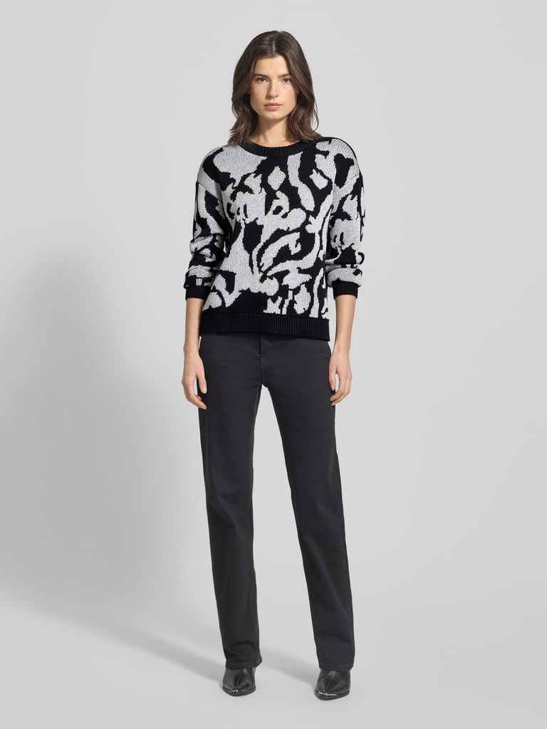 Vila Regular Fit Pullover in Strick-Optik Modell 'Beca' (black) online ...