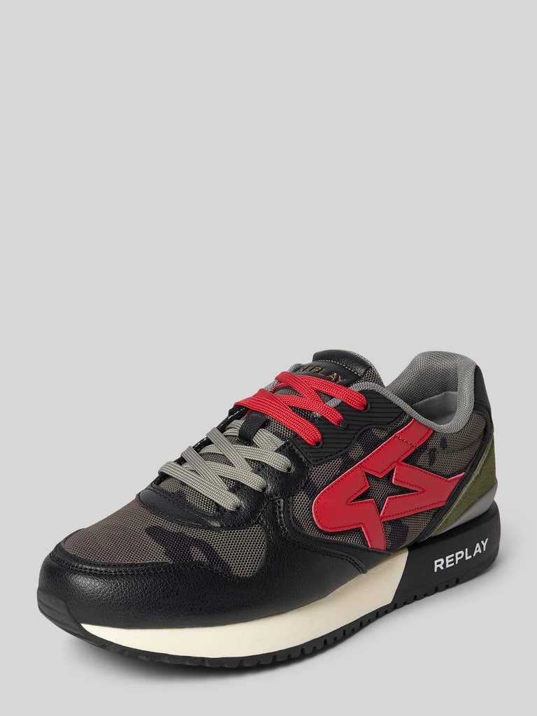 Replay Sneaker mit Label-Details Modell 'FIBER' (black) online kaufen