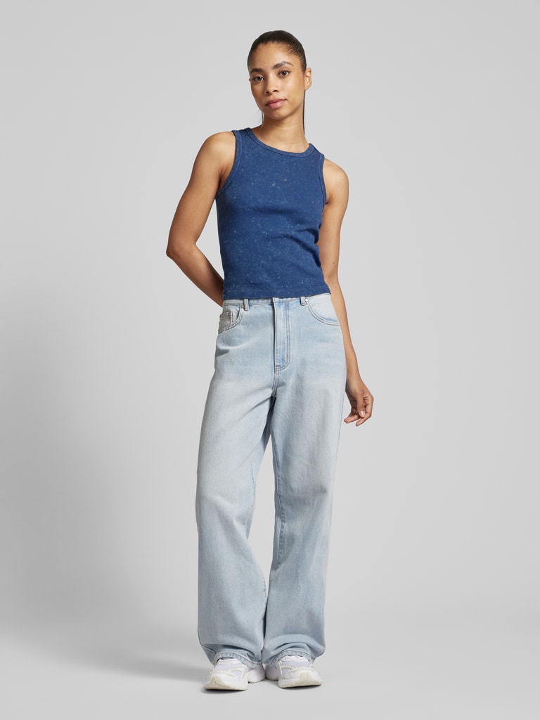 Only Tanktop mit Feinripp Modell 'VALERIE' (blau) online kaufen