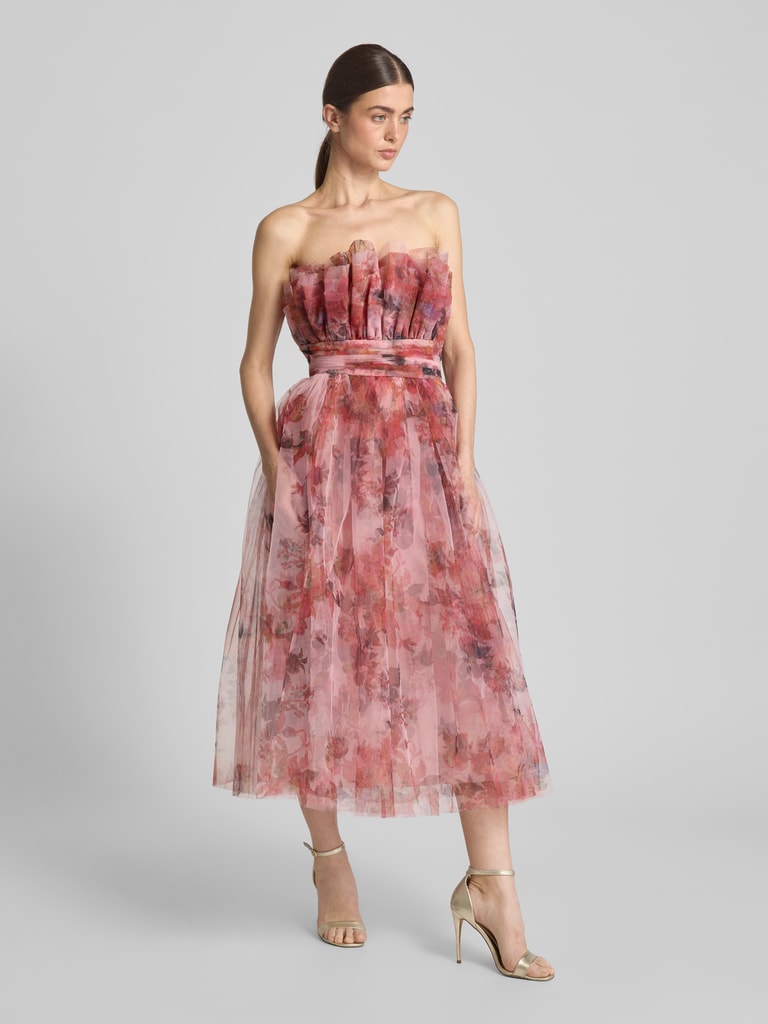LACE & BEADS Cocktailkleid mit gelegten Falten (rose) online kaufen