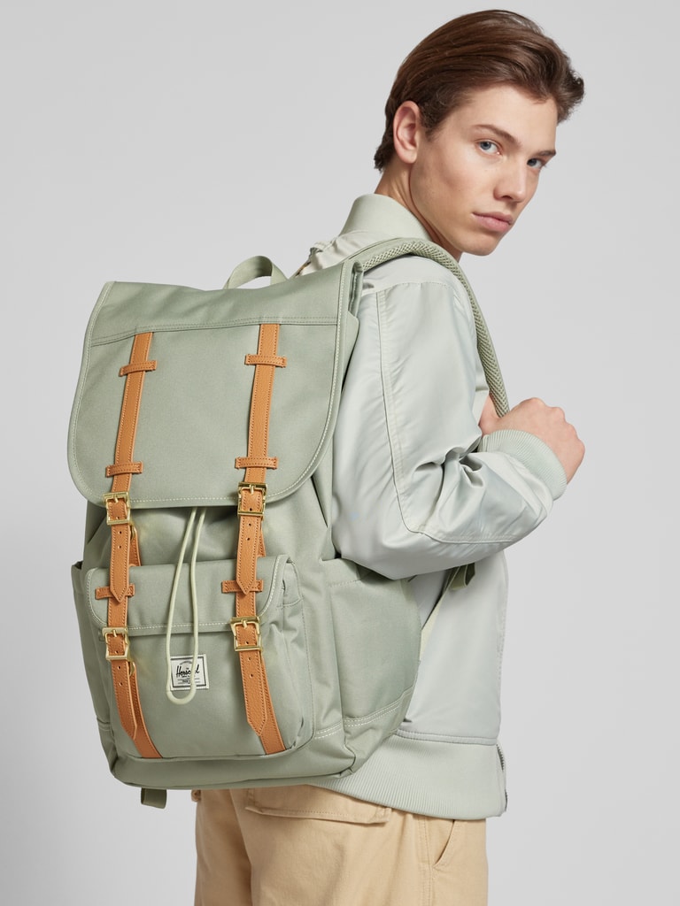 Herschel Rucksack mit Label-Detail Modell 'Little America™ (schilf ...