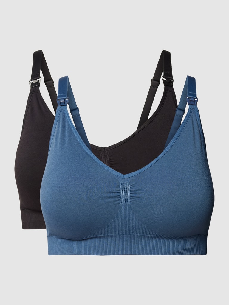 Mamalicious Umstands-Still-BH mit abnehmbaren Trägern im 2er-Pack (blau ...