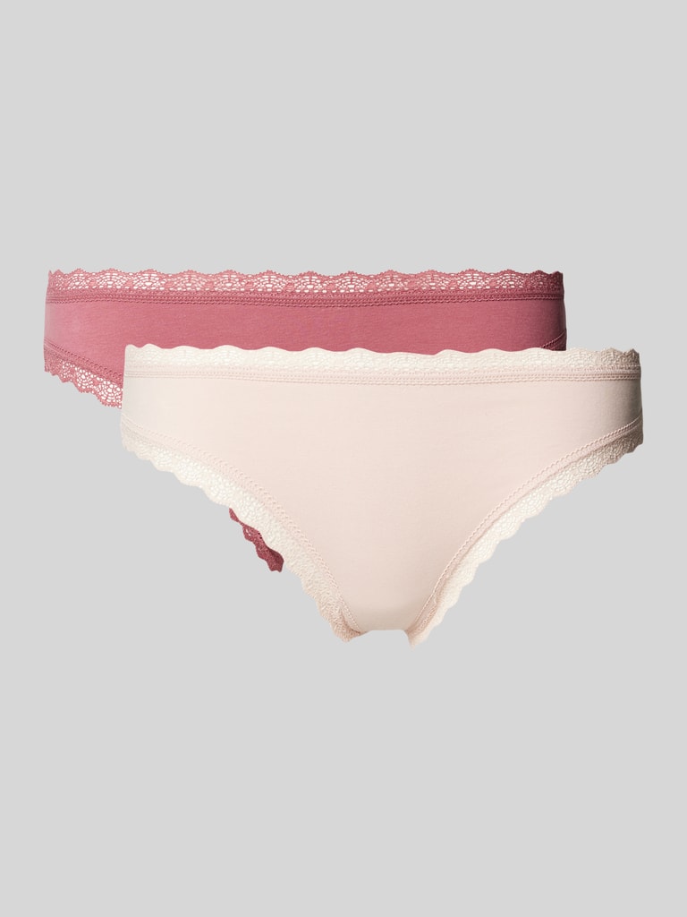Snocks String mit Spitzenbesatz im 2er-Pack (apricot) online kaufen