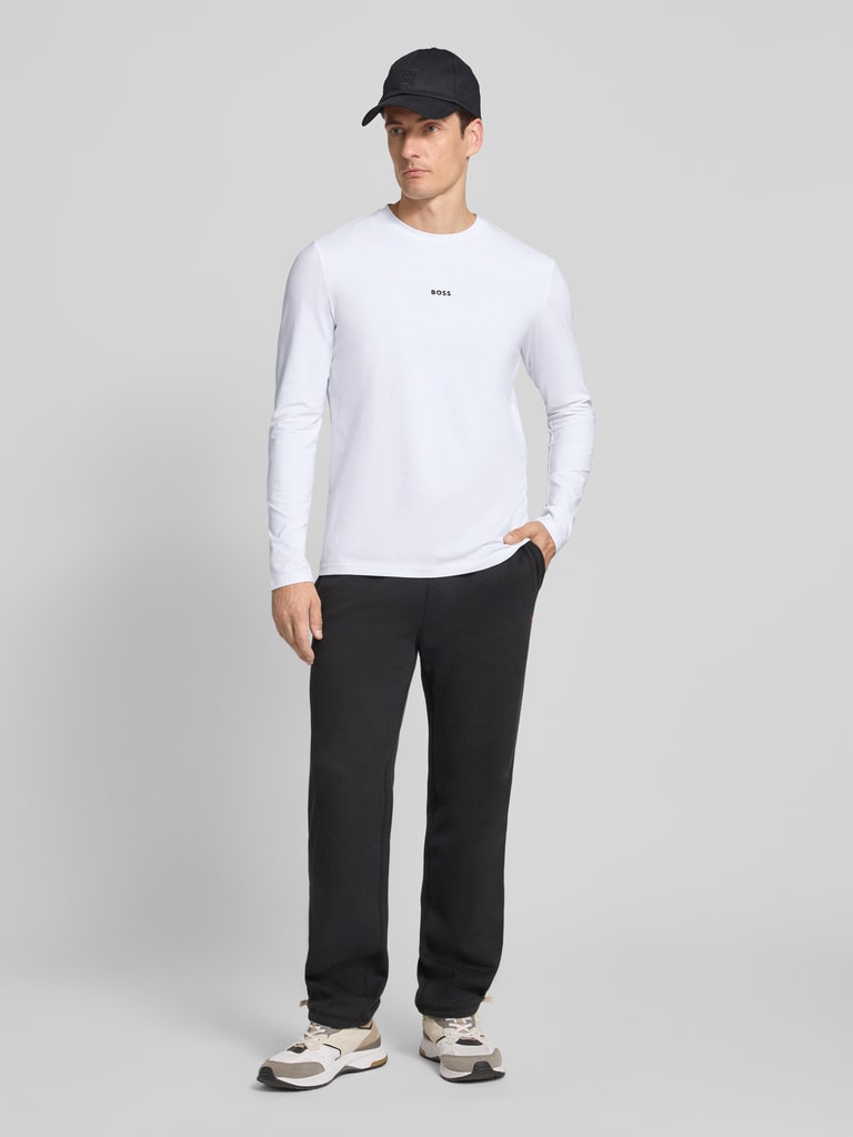 BOSS Orange Regular Fit Langarmshirt aus Baumwoll-Mix Modell 'CHARK ...