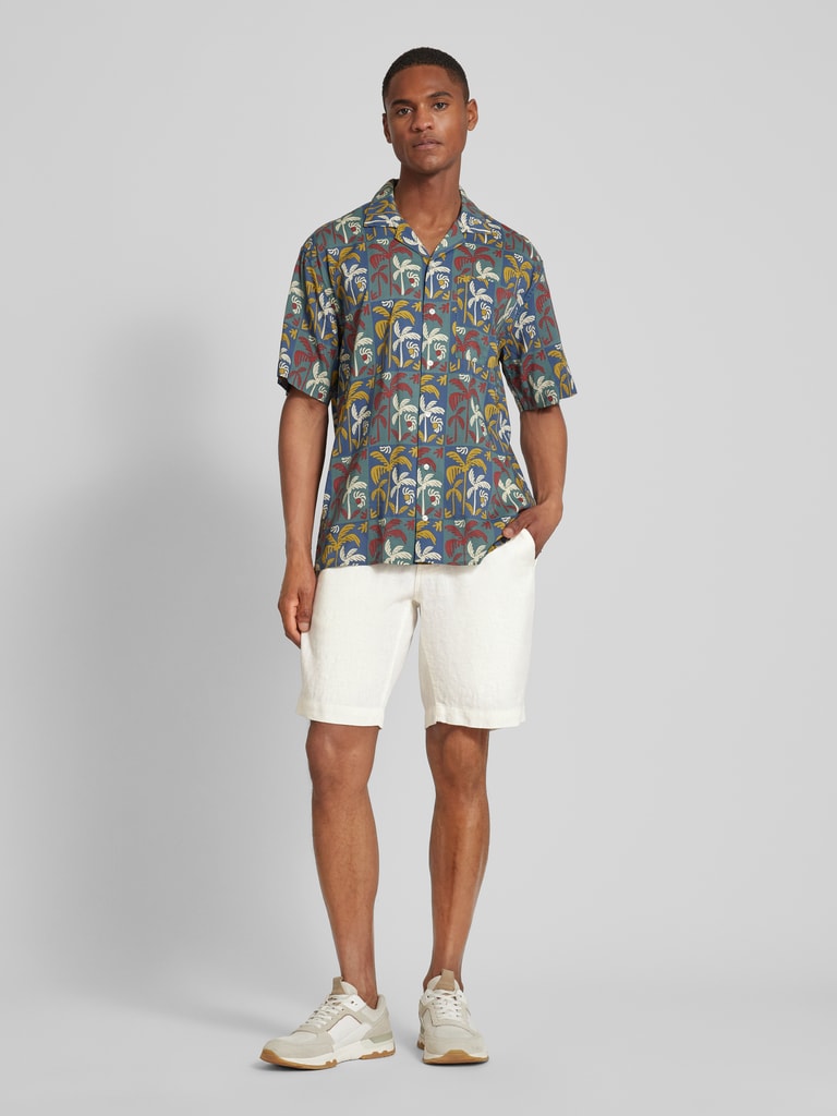 Kup online Mazine Szorty lniane w jednolitym kolorze model ‘Littlefield ...