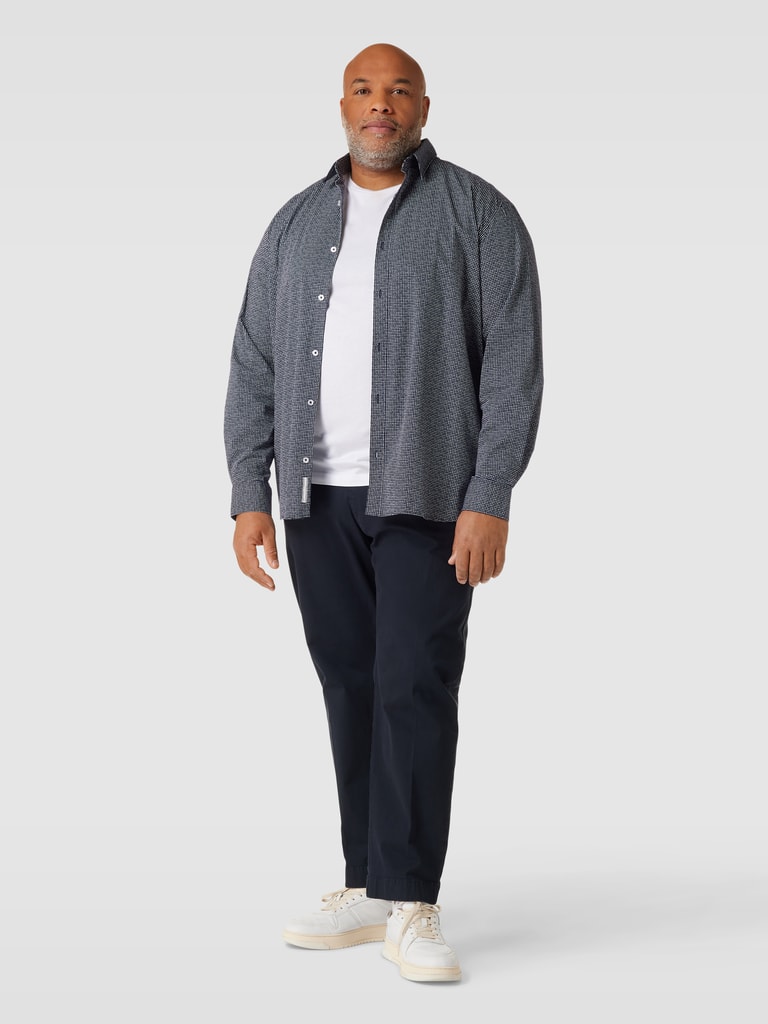 S.Oliver Plus PLUS SIZE Freizeithemd mit Allover-Print (marine) online ...