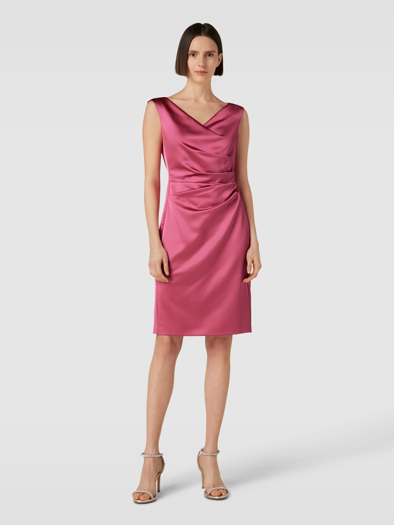 Vera Mont Knielanges Cocktailkleid mit Raffungen (rose) online kaufen