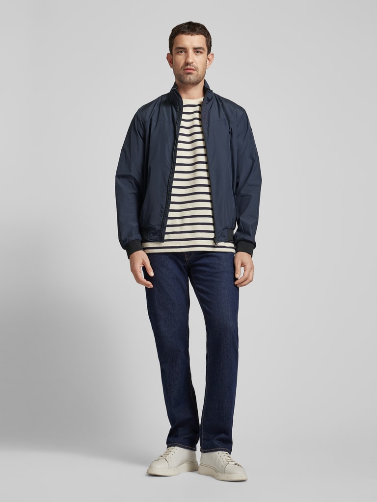 Geox Jack met labelapplicatie, model 'Harrod' in marineblauw online ...