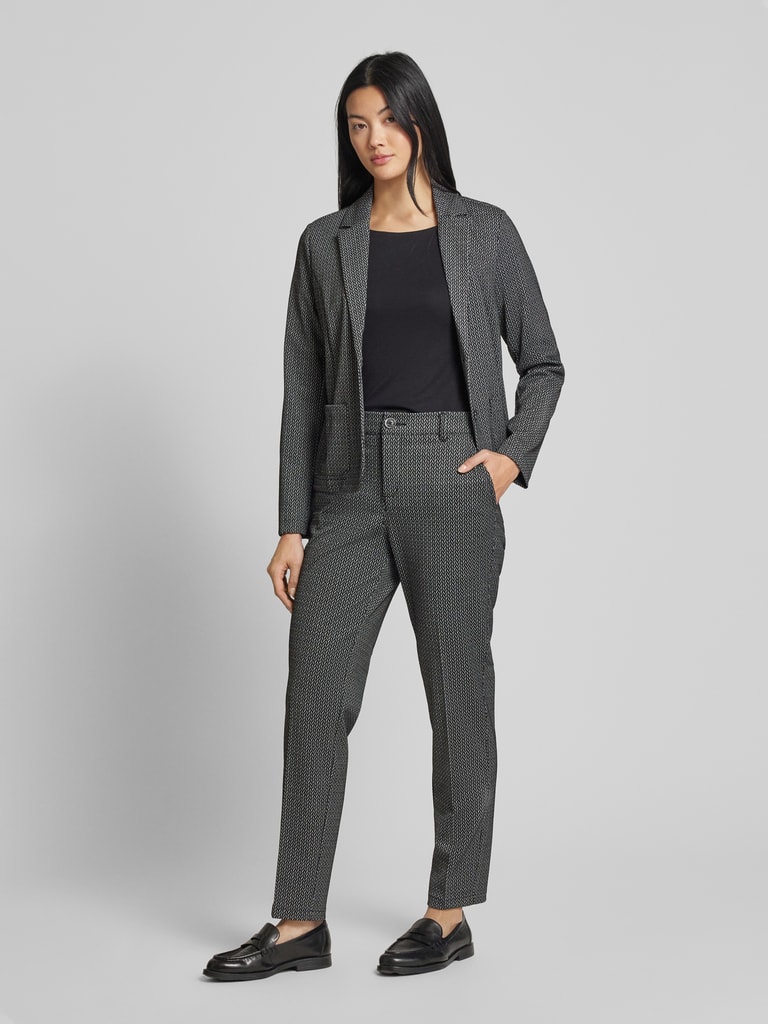 Kup online Street One Spodnie materiałowe o skróconym kroju (czarny)