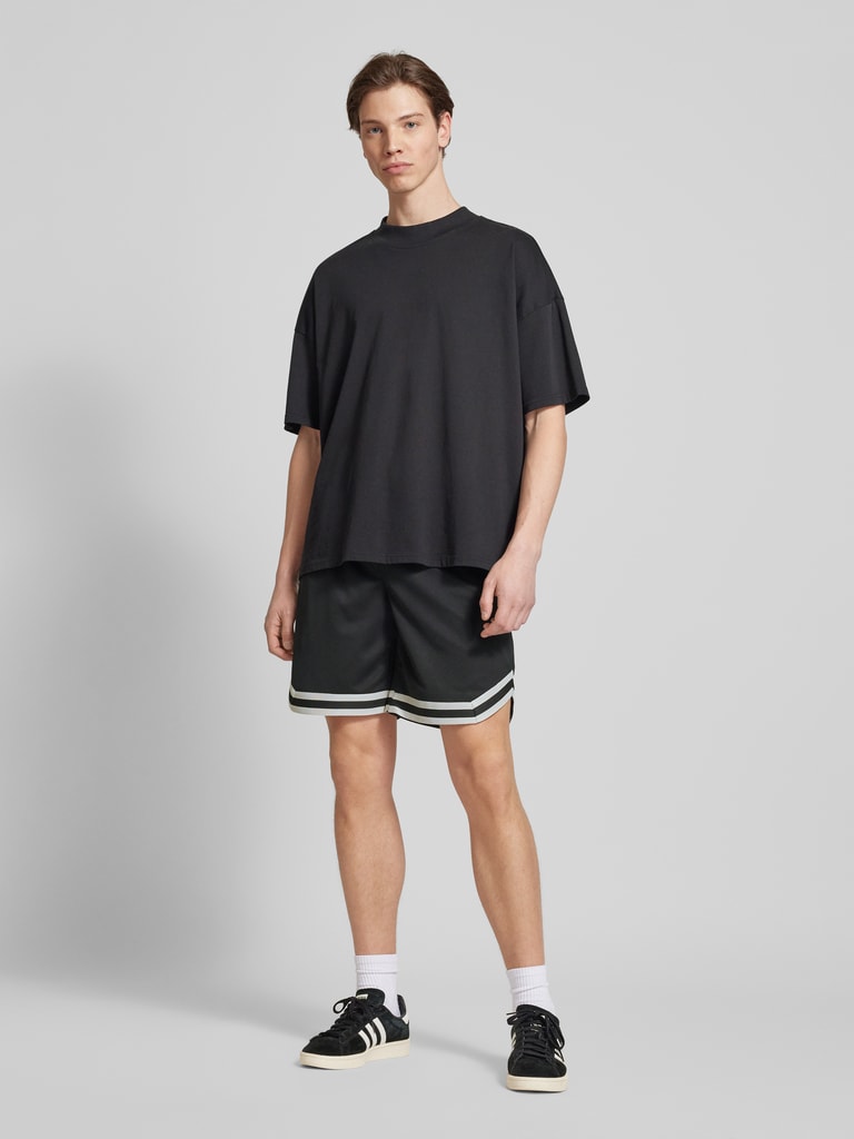 Redefined Rebel Regular fit korte mesh broek met contraststrepen, model ...