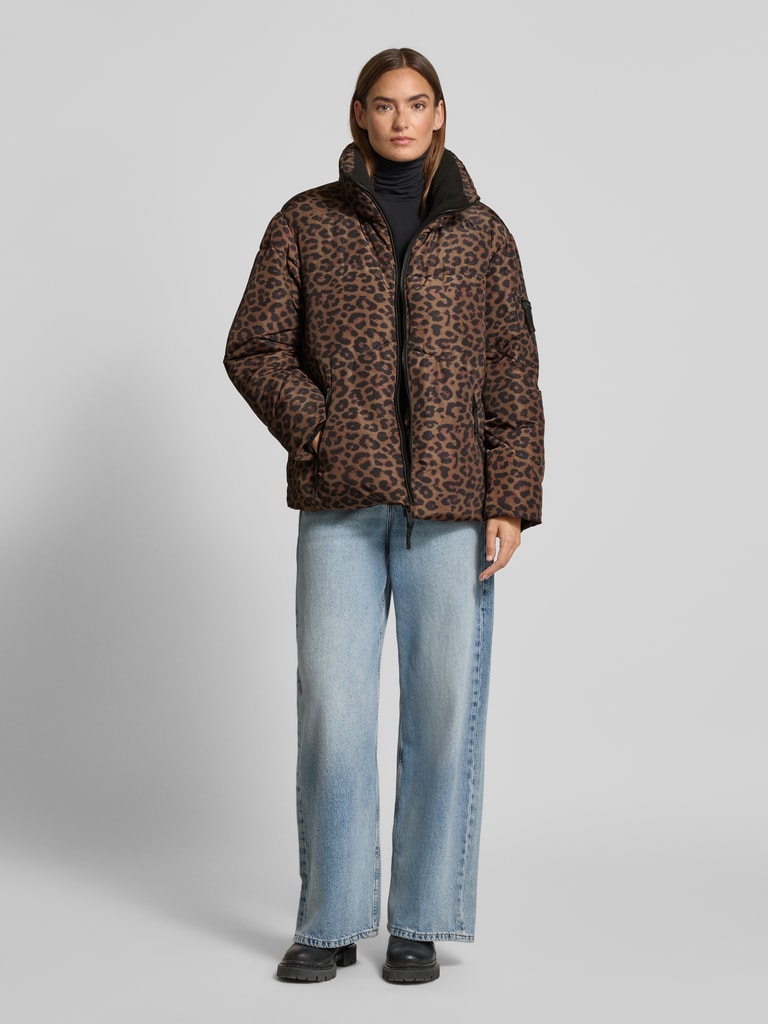 Guess Steppjacke mit Stehkragen Modell 'MARTINA' (dunkelbraun) online ...