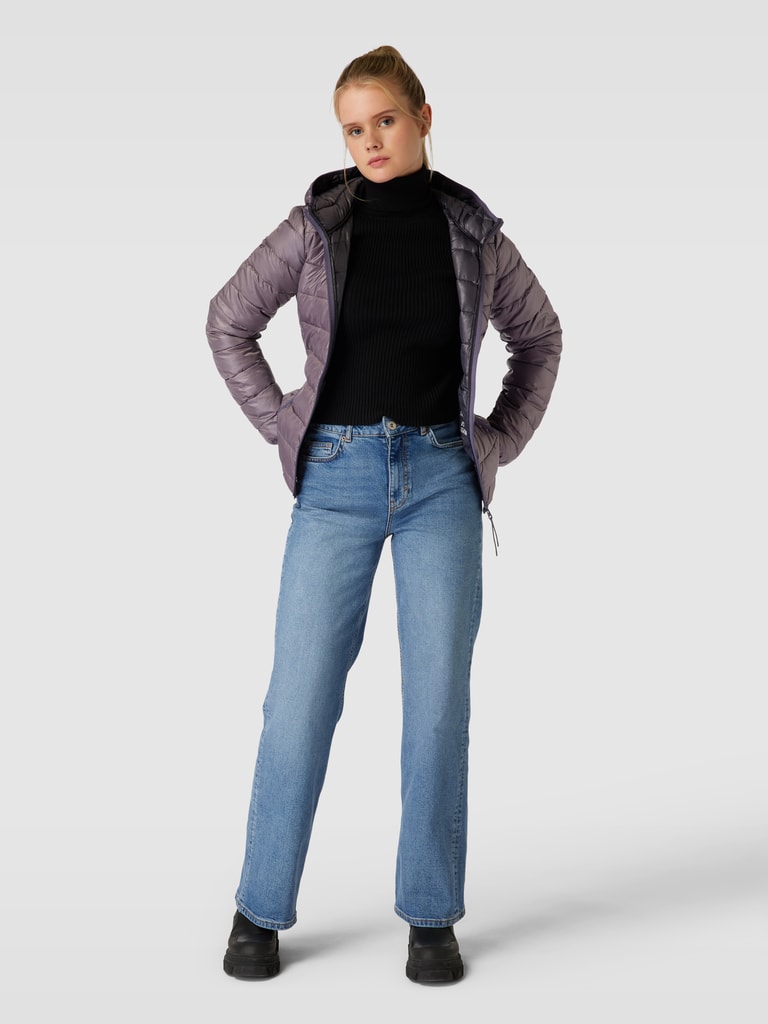 QS Gewatteerd jack met capuchon in lila online kopen | P&C