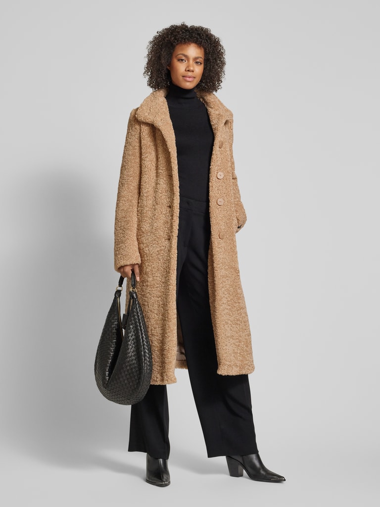 Milo Coats Mantel mit Umlegekragen Modell 'Flo' (beige) online kaufen
