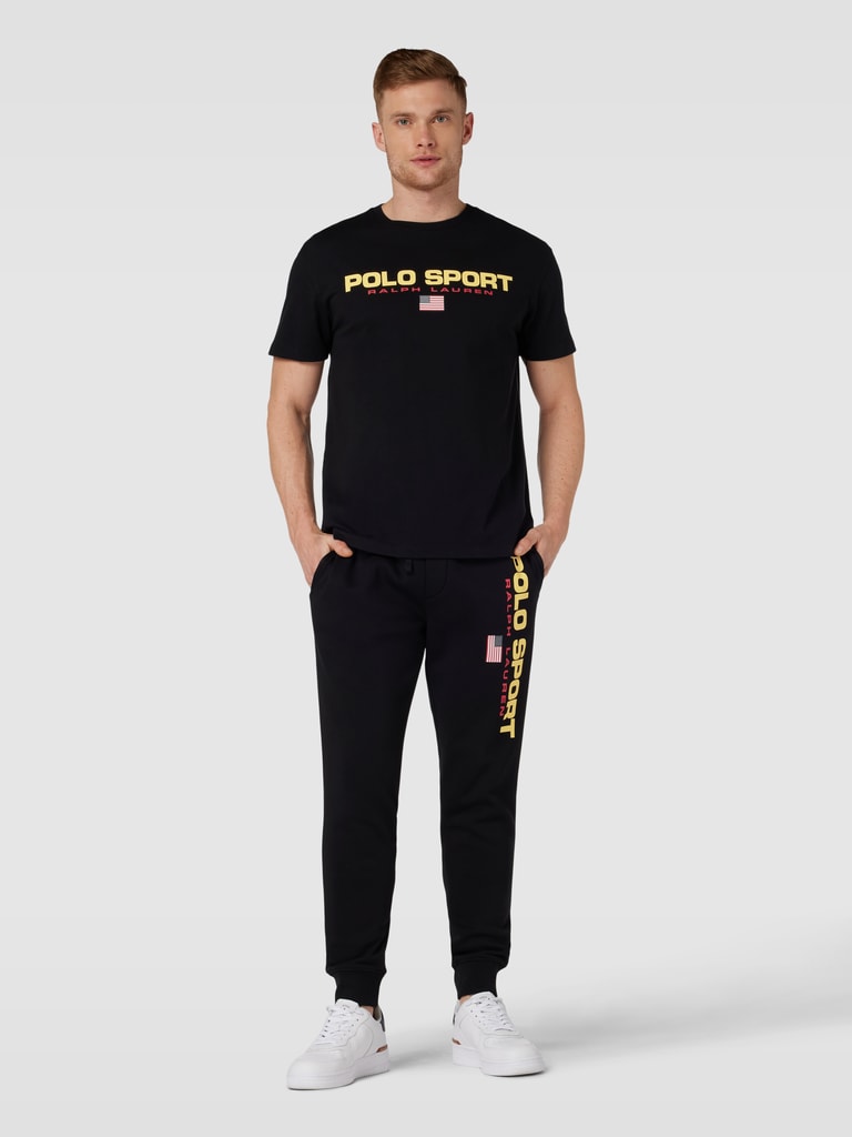 Polo Sport T-Shirt mit Label-Print (black) online kaufen