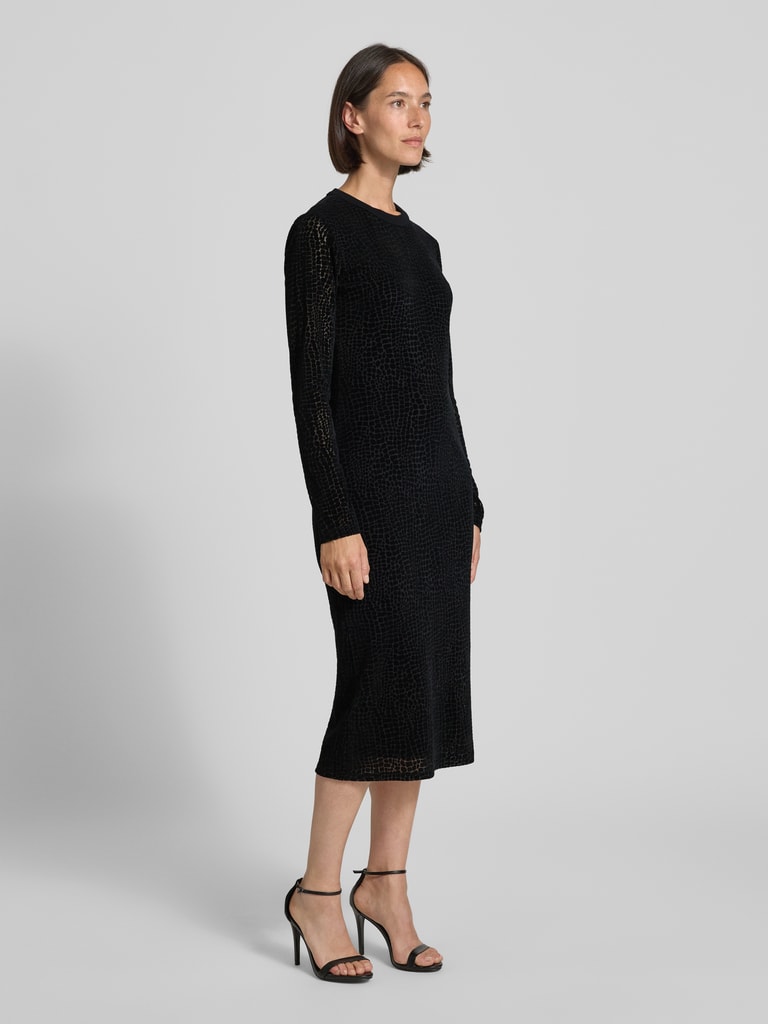 JOOP! Midi-jurk met ronde hals, model 'DEBRA' in zwart online kopen | P&C