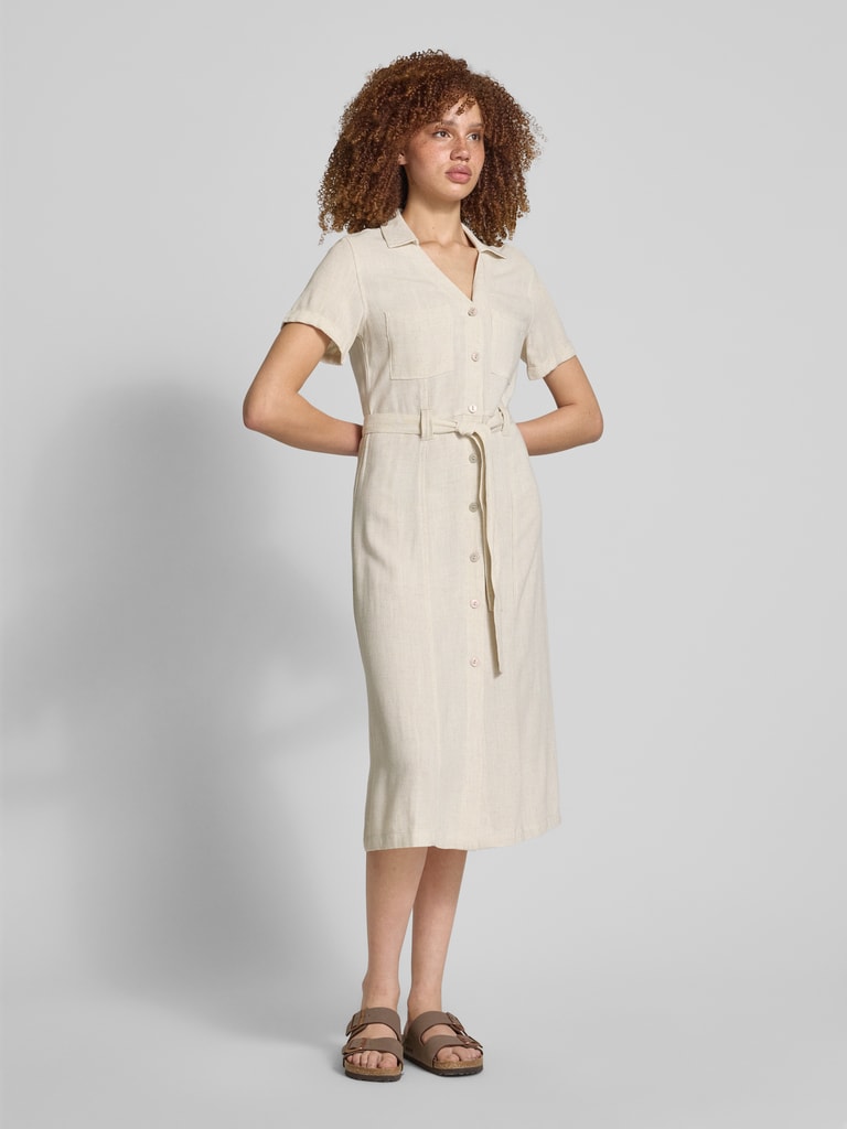 Only Tailliertes Freizeitkleid aus Viskose-Leinen-Mix Modell 'SIESTA ...