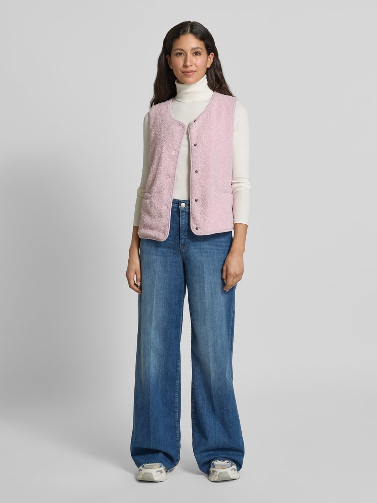 Kup online ICHI Kamizelka z listwą na zatrzaski model ‘TINO’ (jasnoróżowy)