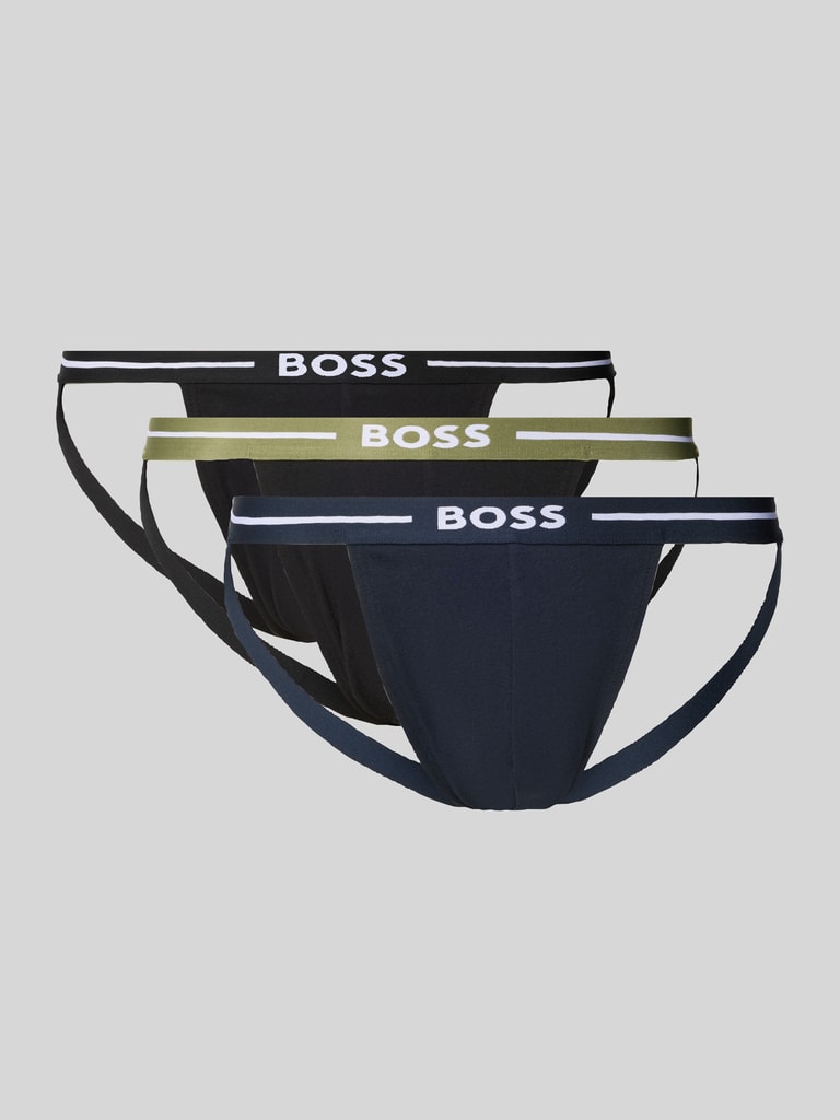 BOSS Jockstrap mit elastischem Bund im 3er-Pack (black) online kaufen