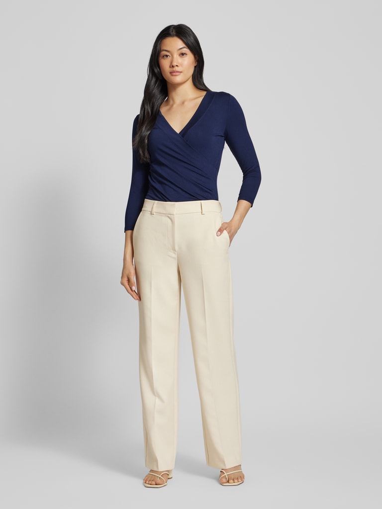 Lauren Ralph Lauren Shirt met lange mouwen in wikkellook, model 'ALAYJA ...