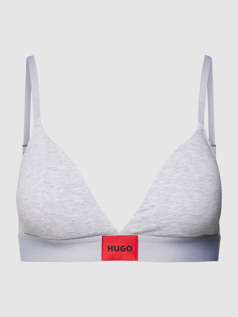 HUGO BH mit Label-Patch (hellgrau) online kaufen