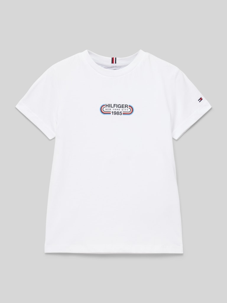 Tommy Hilfiger Kids T-Shirt mit Label-Print (weiss) online kaufen