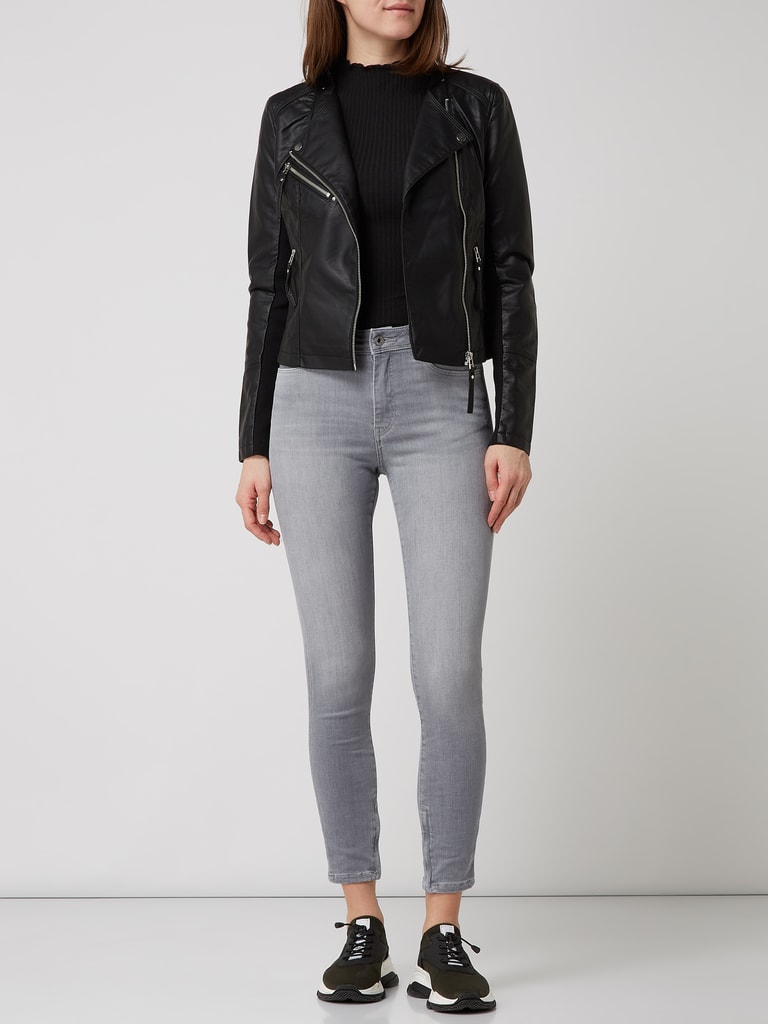 Vero Moda Biker-Jacke in Leder-Optik Modell 'Ria' (black) online kaufen