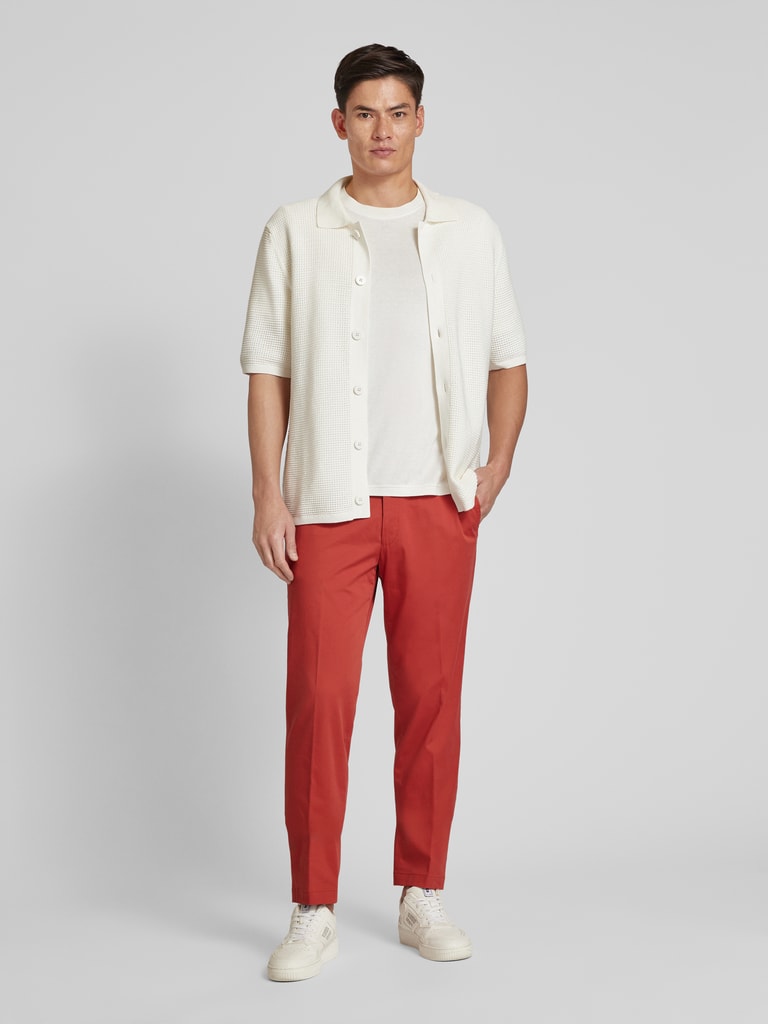 Hiltl Slim Fit Hose mit Bügelfalten Modell 'PEAKER' (hellrot) online kaufen