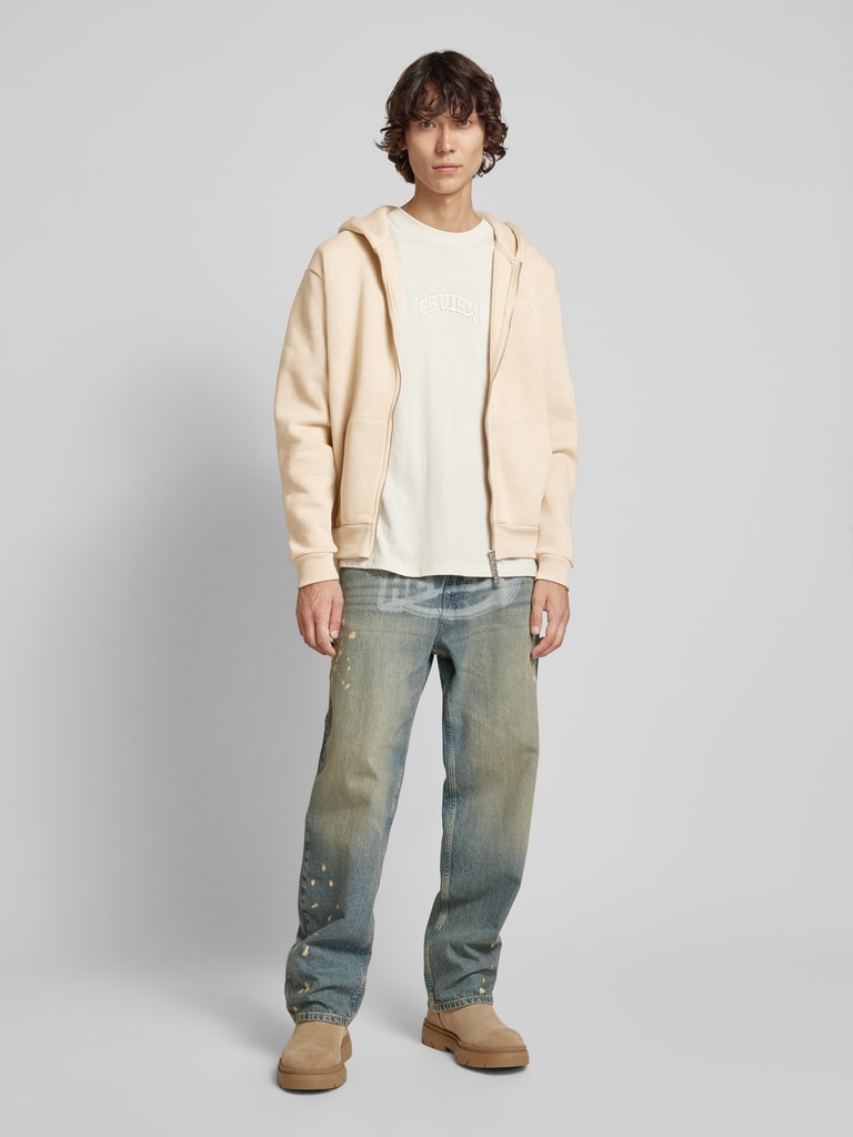 REVIEW Essentials Logo Zip Hoodie (taupe) online kaufen