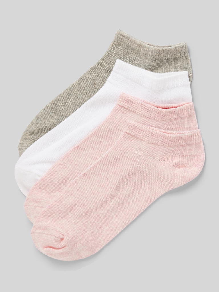 s.Oliver RED LABEL Sneakersocken mit Label-Print im 4er-Pack (rosa ...