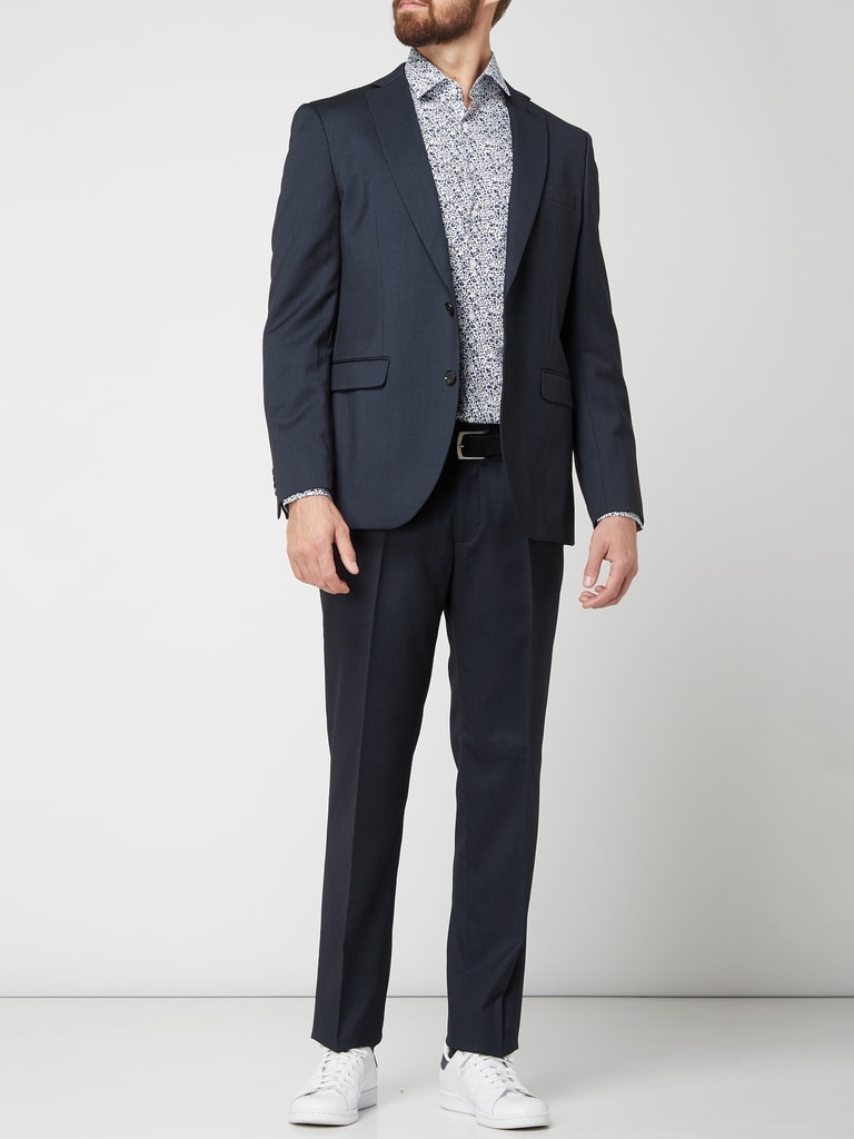 MCNEAL Regular Fit Anzug mit Webmuster (marine) online kaufen