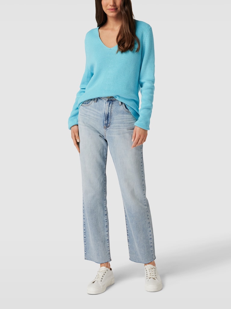 Cinque Strickpullover mit V-Ausschnitt Modell 'CIELLIE' (tuerkis) online kaufen