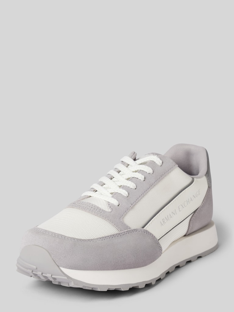 ARMANI EXCHANGE Sneaker mit Label-Print Modell 'ENGLISH' (hellgrau ...