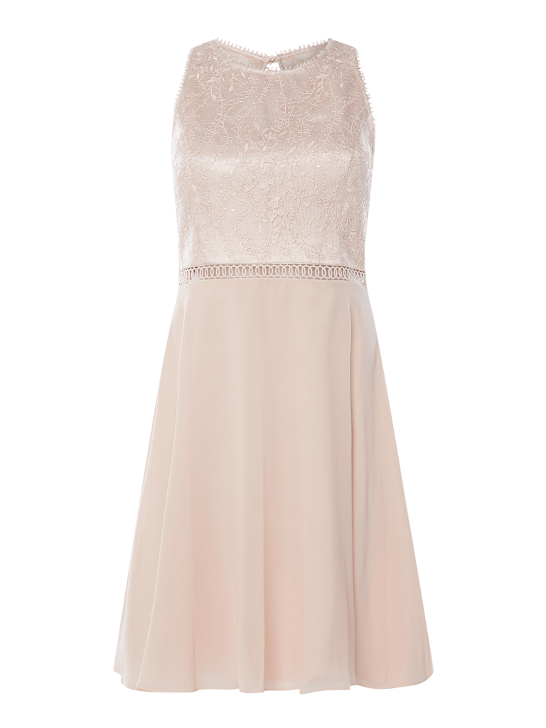 V.M. Cocktailkleid aus floraler Spitze und Chiffon (rose) online kaufen