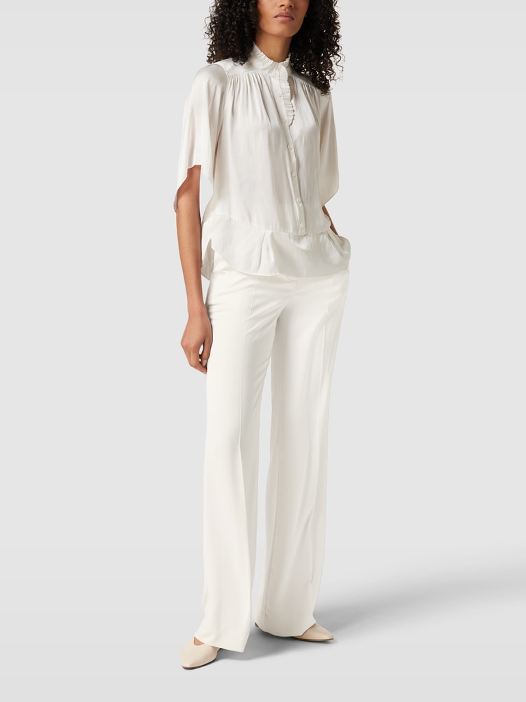 Calvin Klein Womenswear Wide Leg Fit Bundfaltenhose mit französischen ...