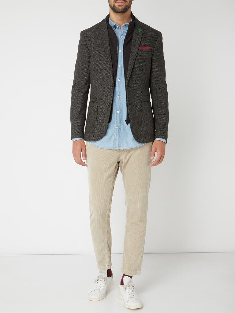 Montego 2-Knopf-Sakko mit Reißverschlussblende (anthrazit) online kaufen