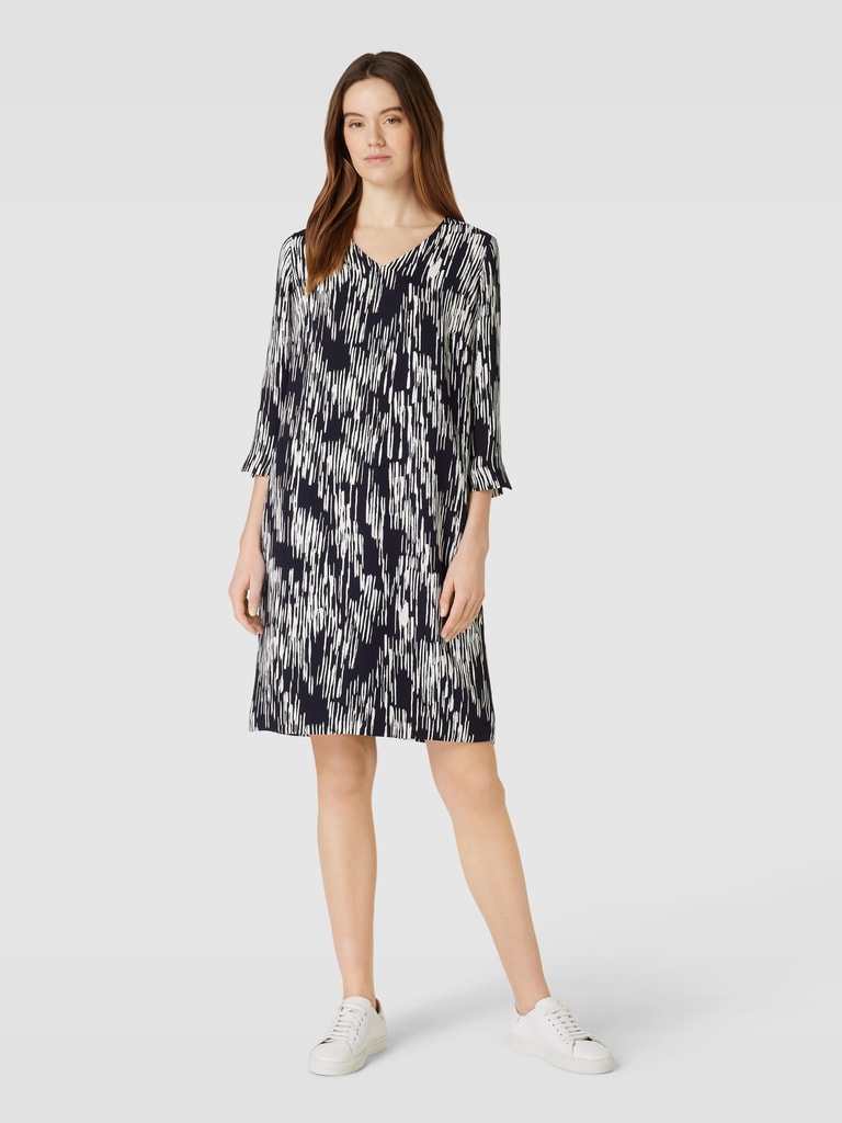 Kup online comma Sukienka mini ze wzorem na całej powierzchni (granatowy)