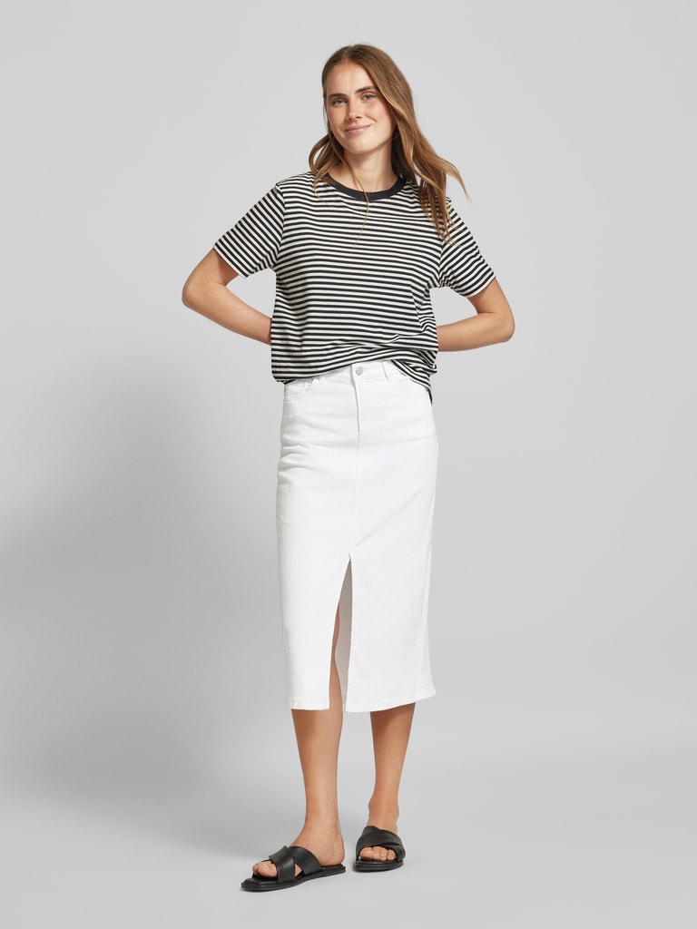 Zero Jeansrock mit Gehschlitz (weiss) online kaufen