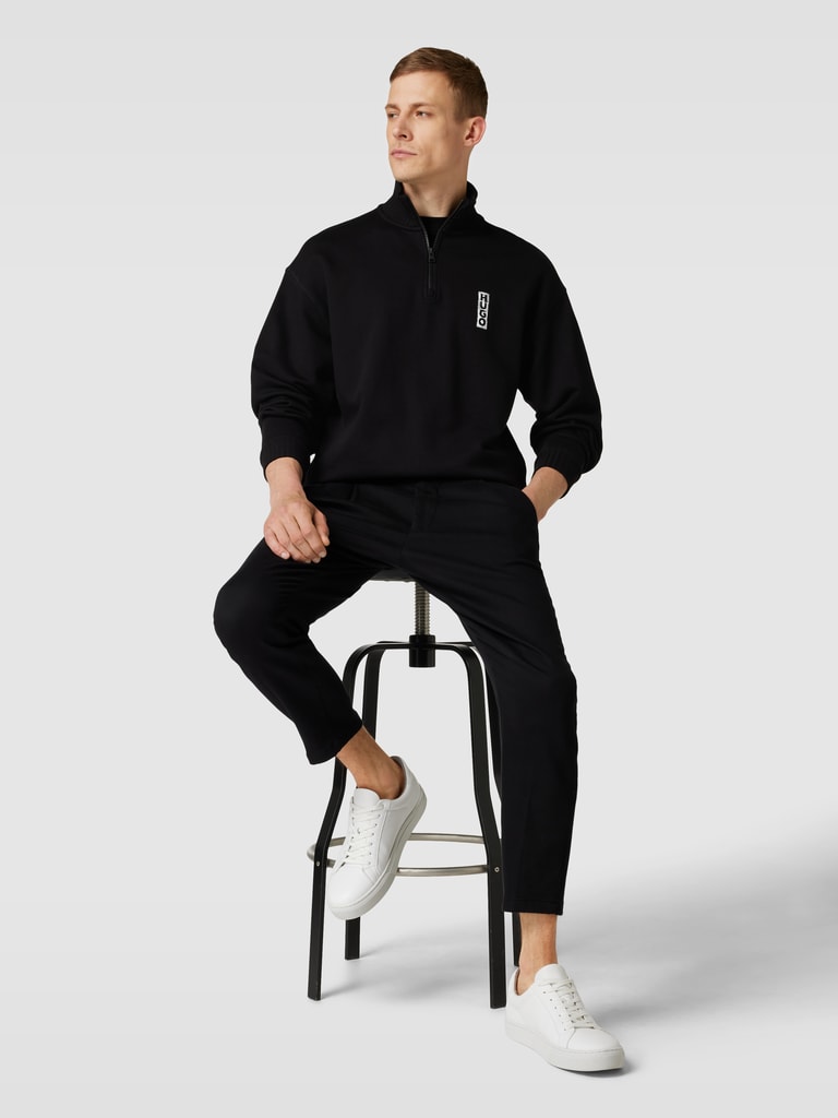 Hugo Sweatshirt Mit Stehkragen Modell Dutzagata Black Online Kaufen