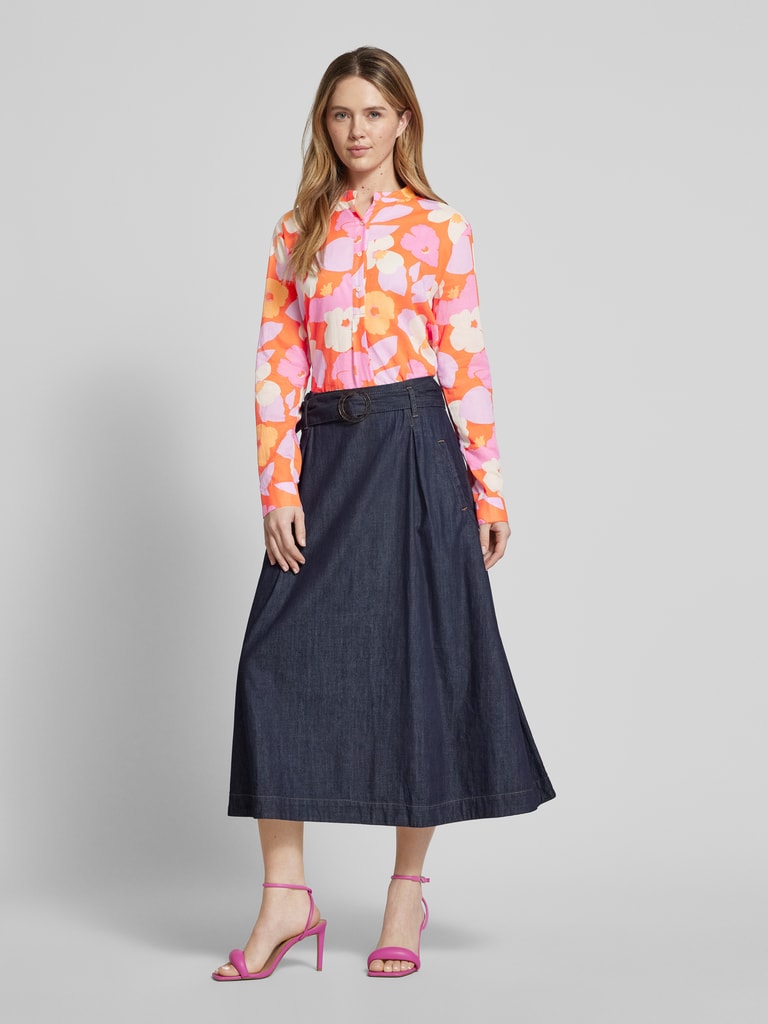 0039 Italy Regular Fit Bluse mit Stehkragen Modell 'JANICE' (pink ...