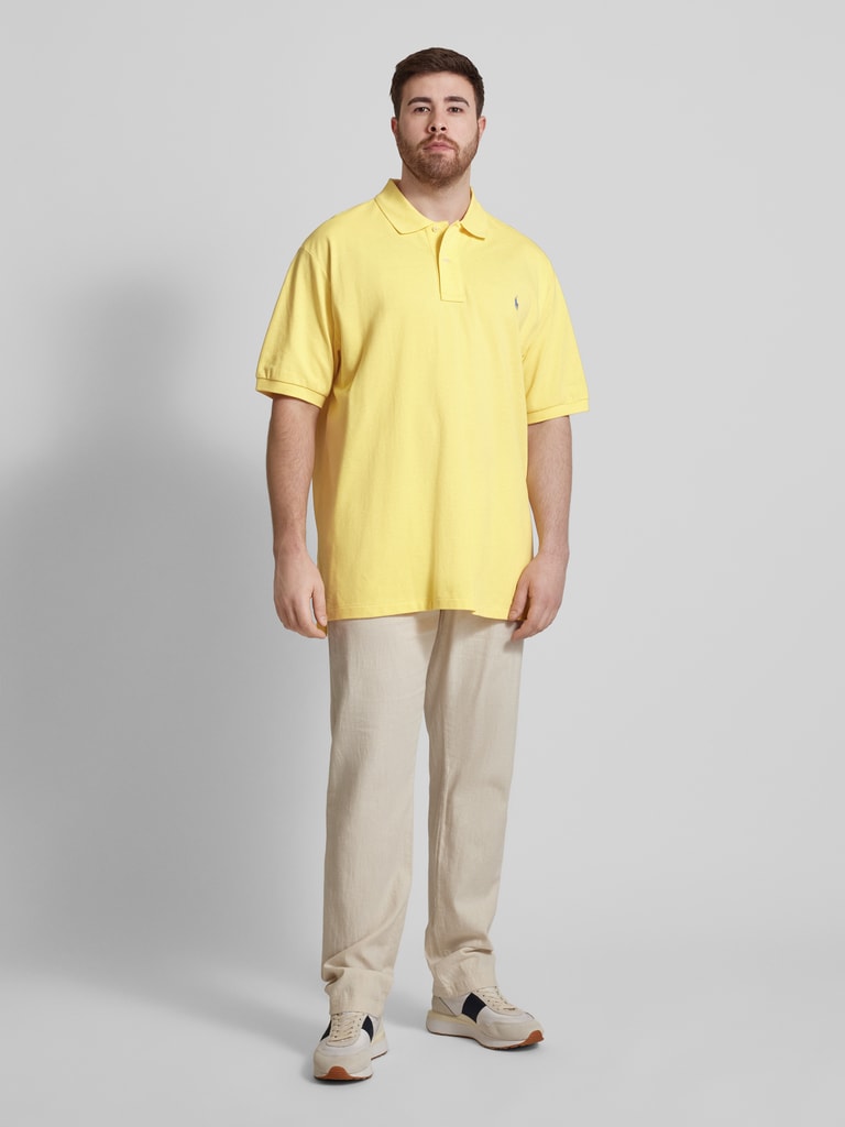 Polo Ralph Lauren Big & Tall PLUS SIZE poloshirt met labelstitching in ...