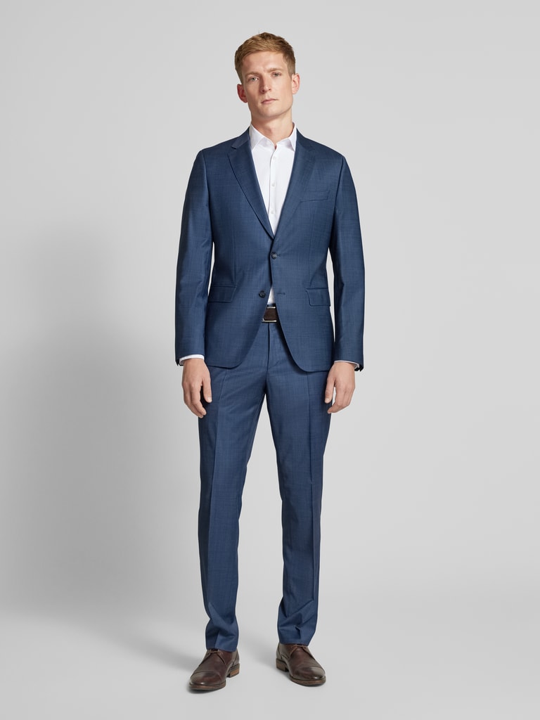 BOSS Anzug mit feinem Strukturmuster Modell 'Huge' (blau) online kaufen