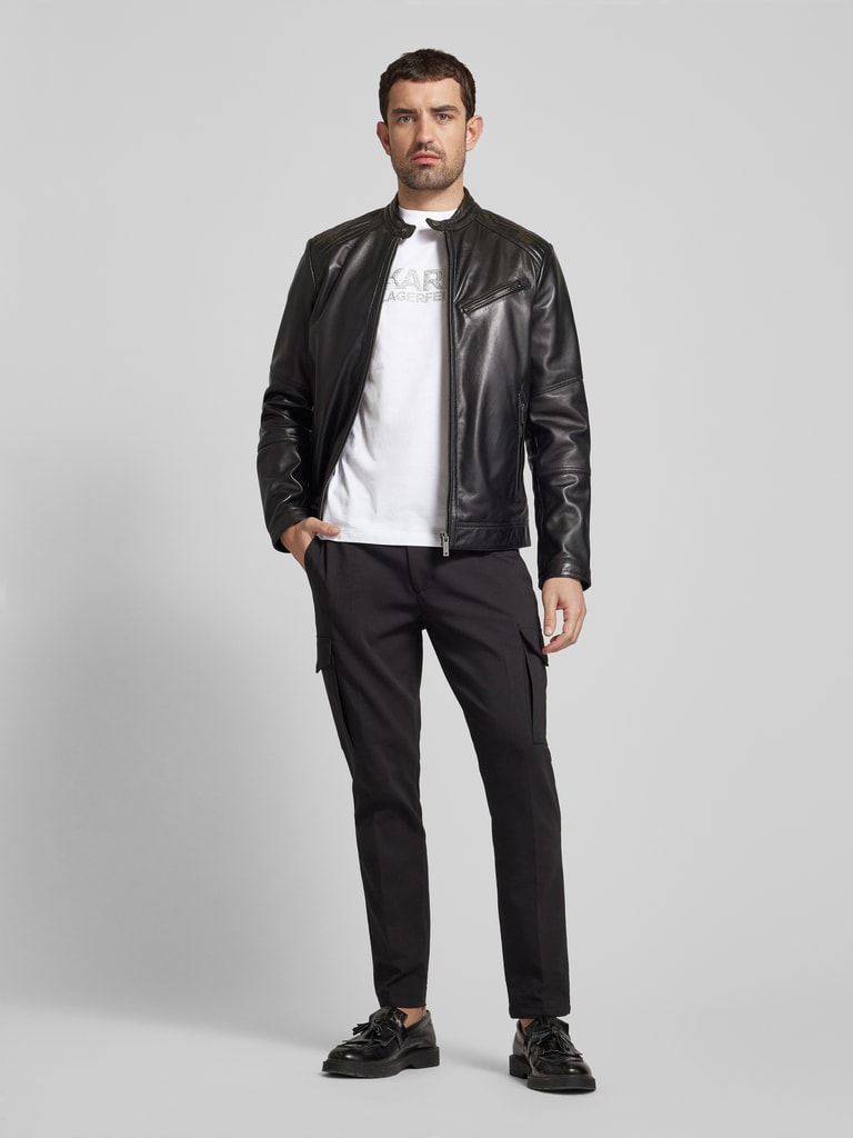 Karl Lagerfeld T-Shirt mit Label-Print (weiss) online kaufen