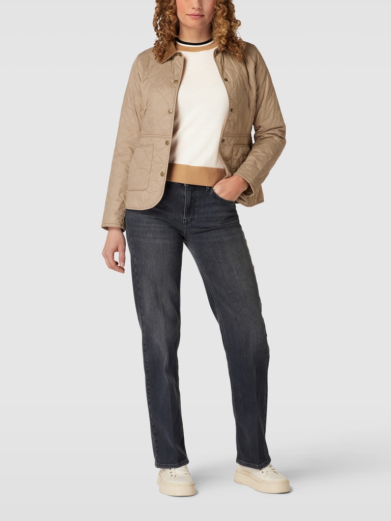 BOSS Strickpullover im Colour-Blocking-Design Modell 'Faragona' (camel ...
