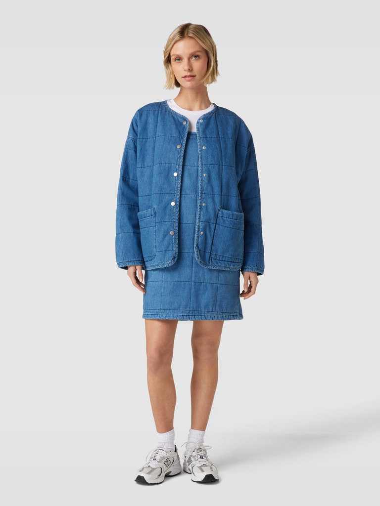 JAKE*S STUDIO WOMAN Jeanskleid in Stepp-Optik (jeansblau) online kaufen