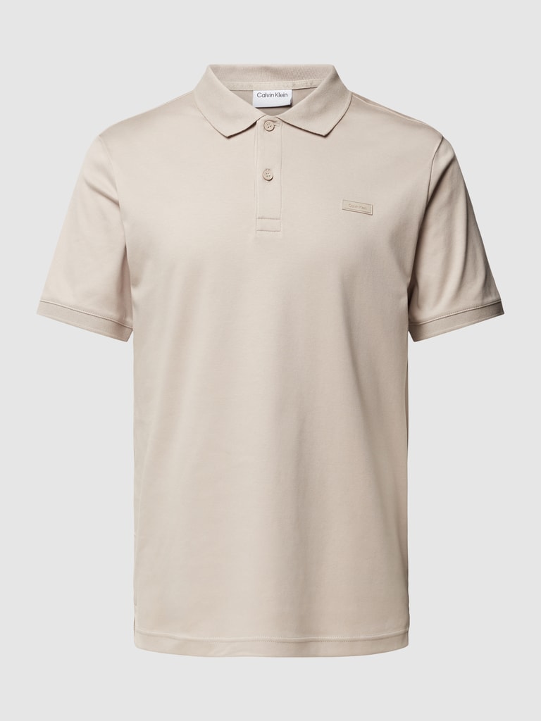 CK Calvin Klein Poloshirt mit Label-Detail (sand) online kaufen
