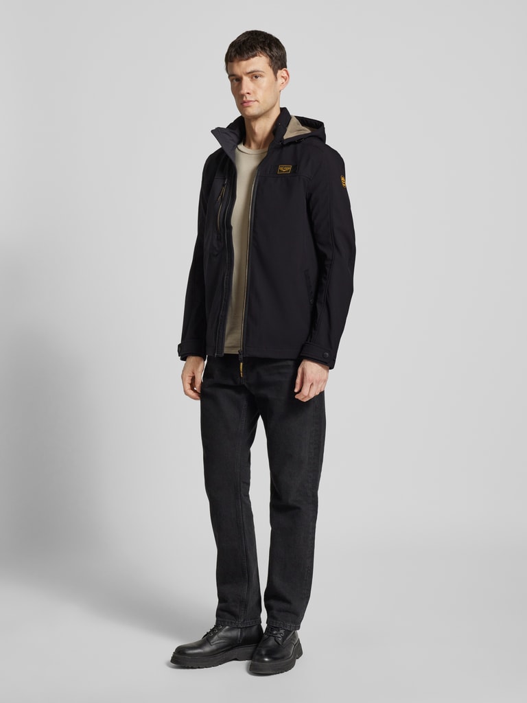 PME Legend Jacke mit Label-Badges Modell 'SUCCESSOR' (black) online kaufen