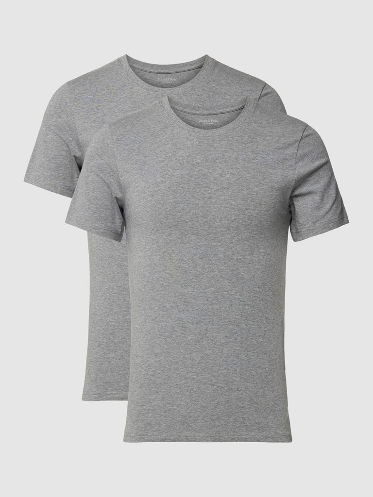 Marc O'Polo T-Shirt im 2er-Pack Modell 'ESSENTIALS' (mittelgrau melange ...