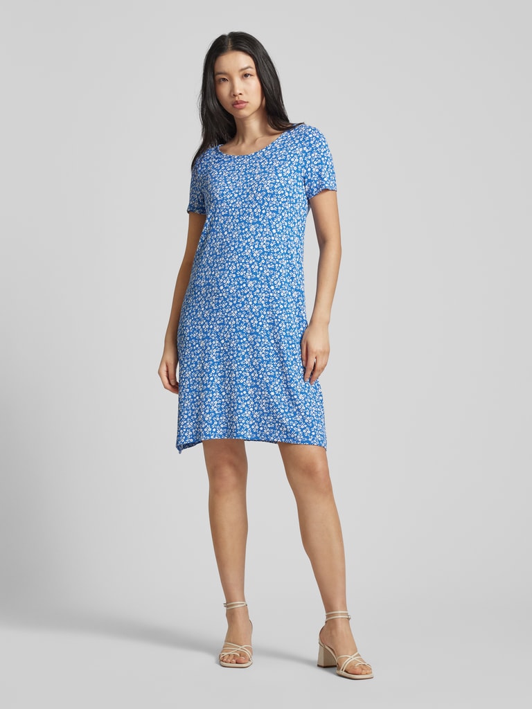 Only Mini-jurk met bloemenmotief, model 'BERA' in bleu online kopen | P&C